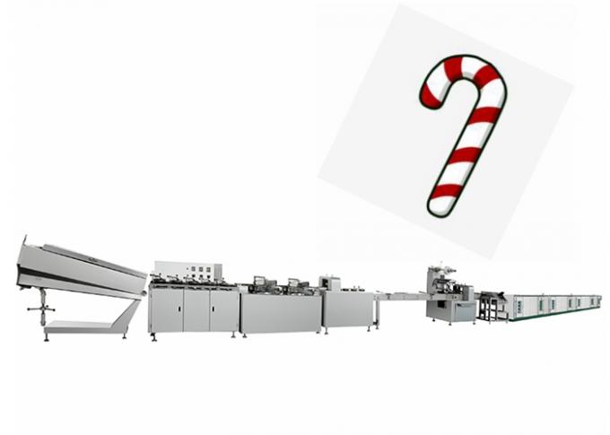 Automated Candy Cane Crutch Lollipop Forming Machine 150-300 Pack / Minute
