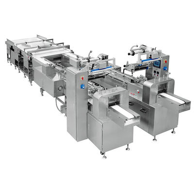 Automatic Bread Snack Food Production Line / Flow Wrapping Machine